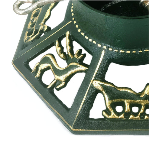 Cast Iron Octagonal Deer 14" Christmas Tree Stand – Premier Netting