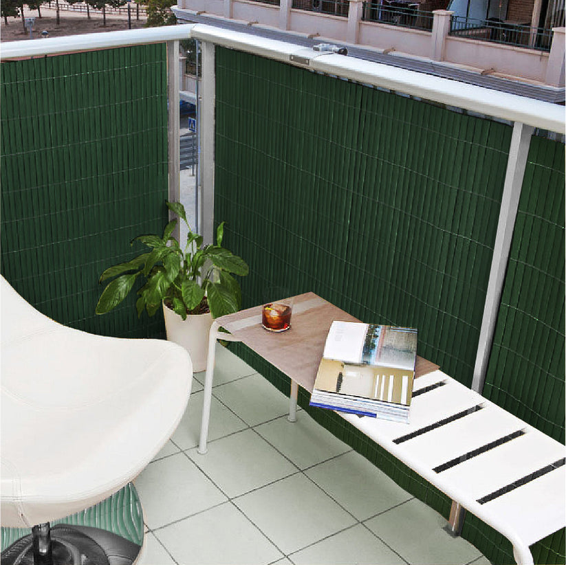 Artificial PVC Bamboo Screening Green Double Sided 4m Long – Premier ...