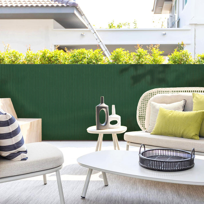 Artificial PVC Bamboo Screening Green Double Sided 4m Long – Premier ...